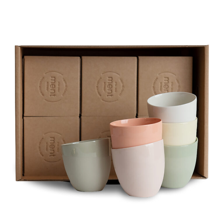 KRUM Kaffekopp 6 pk. Pastell - ment®
